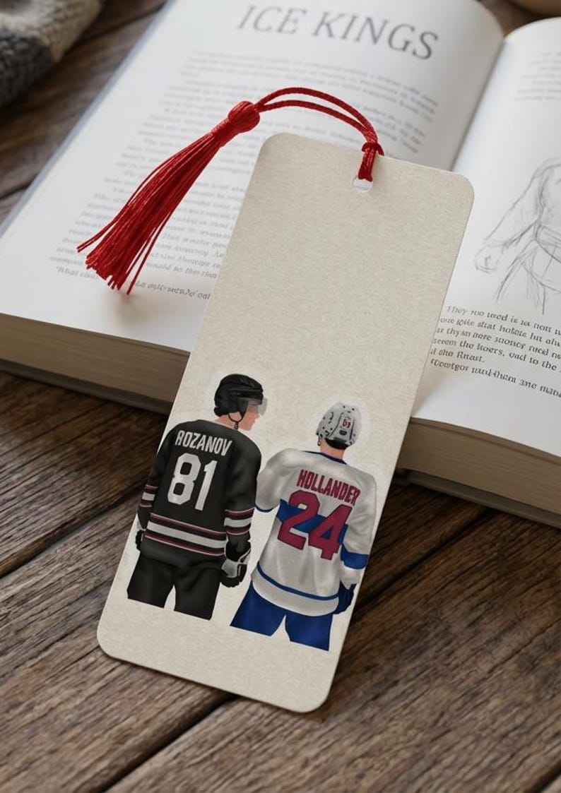 Heated Rivalry Bookmark Printable | Shane & Ilya Hockey Romance | MM ...