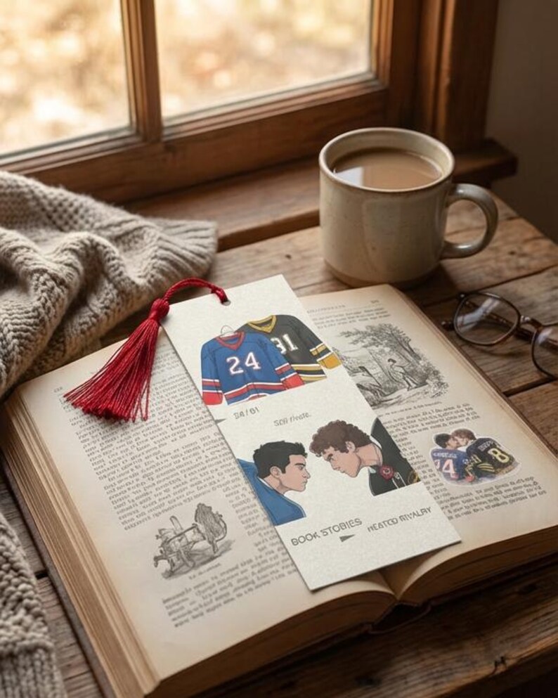 Heated Rivalry Bookmark Printable | Shane & Ilya Hockey Romance | MM ...