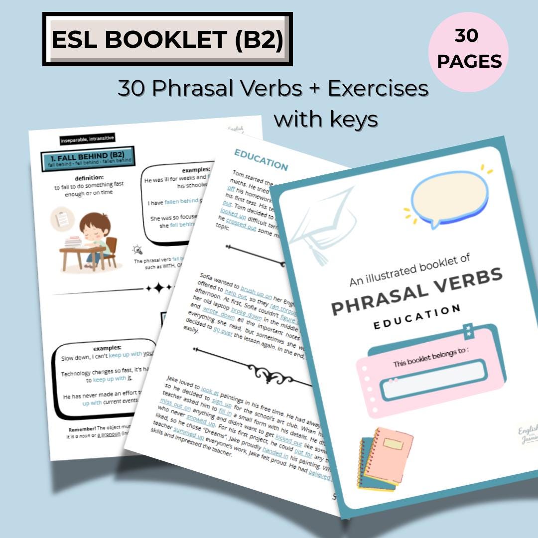 Phrasal Verbs Printable Booklet Education Teaching Materials Teachers ...