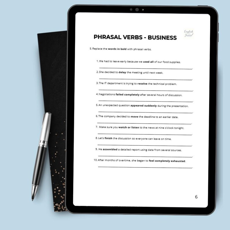 Phrasal Verbs Printable Worksheet Businessteaching Materials Teachers ...