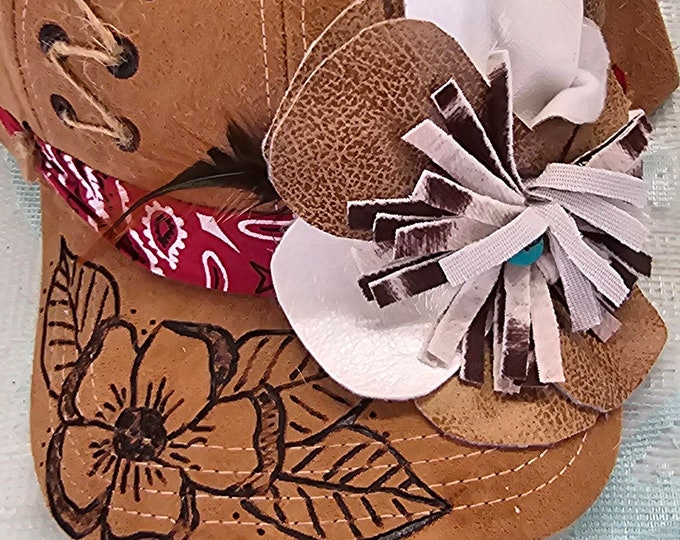 Custom Women's Burned Ball Cap - Etsy