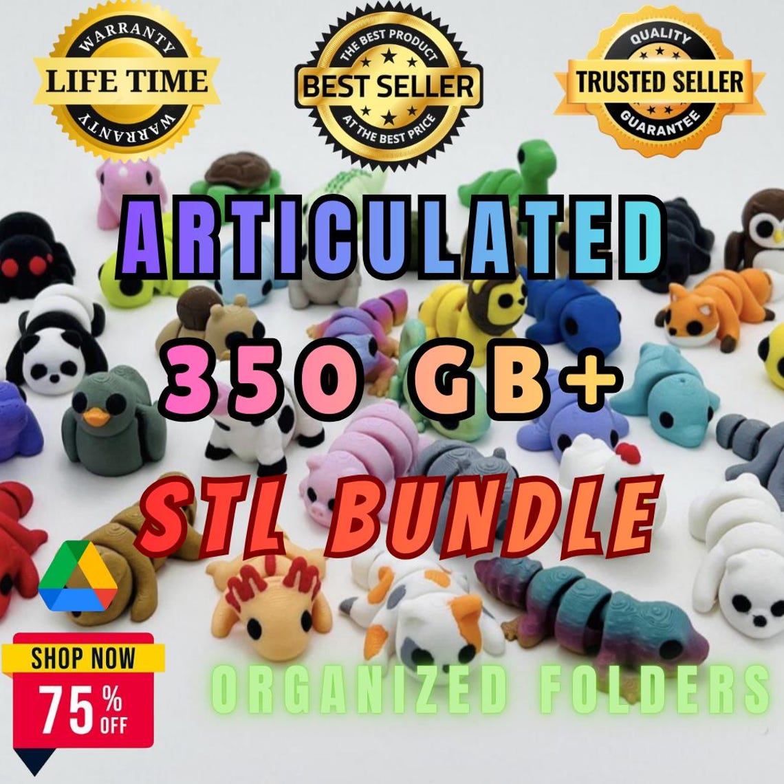 350GB+ Articulated STL MEGA BUNDLE • Flexible Models • Huge 3D Print ...