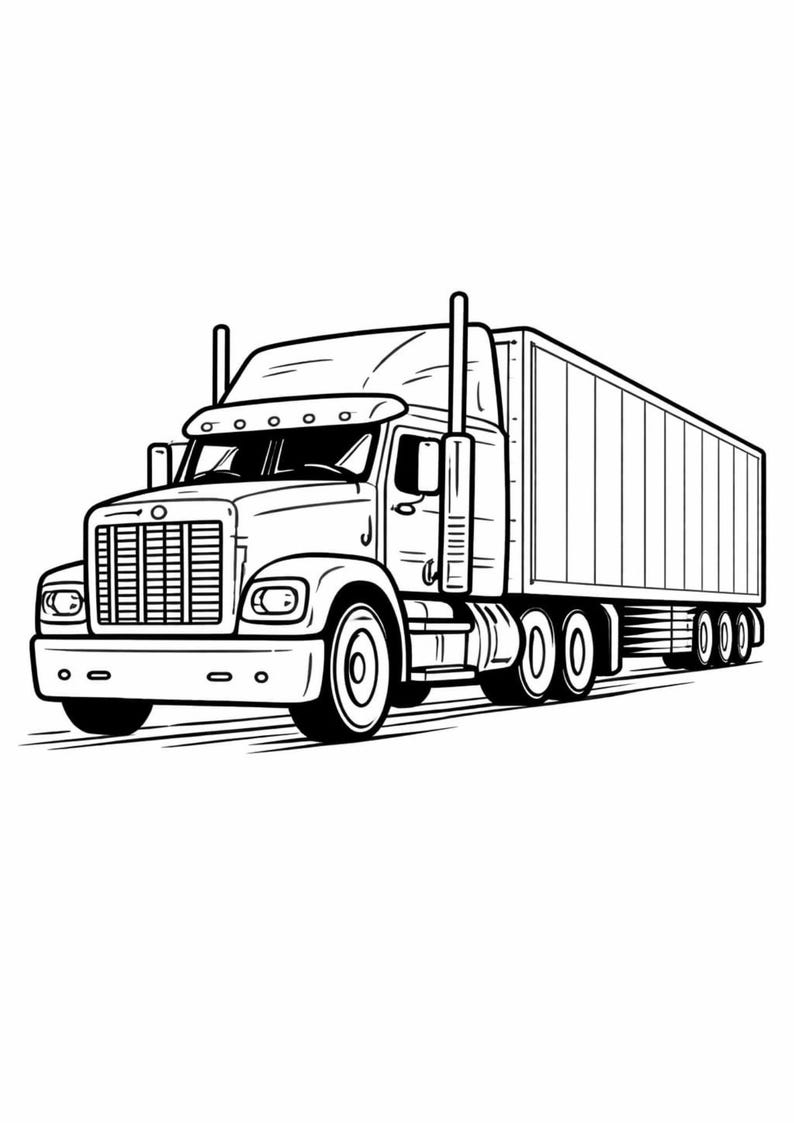 Transportation Coloring Pages Printable PDF | Cars, Trucks, Planes ...