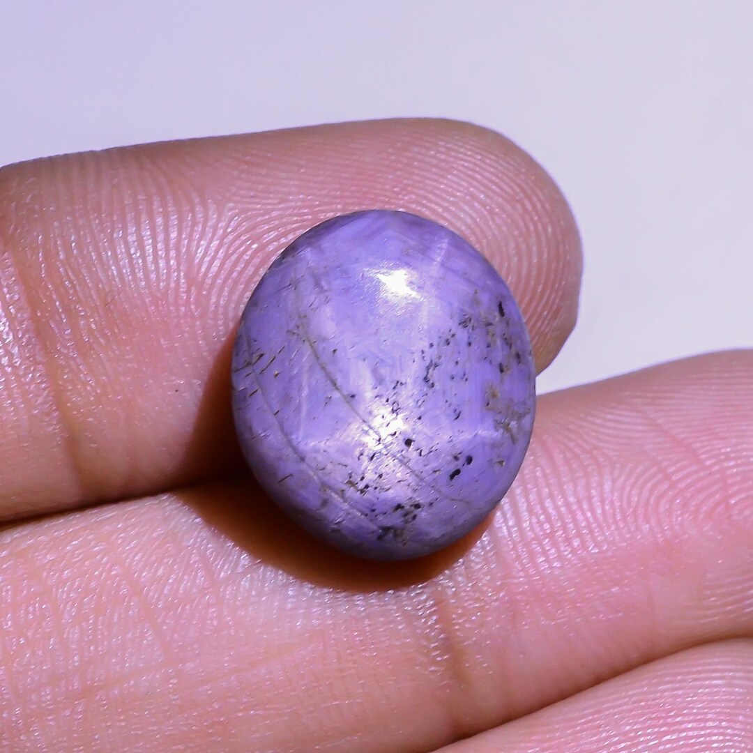 Purple Star Sapphire Cabochon, Oval Loose Gemstone (12x10x5 MM) - Etsy