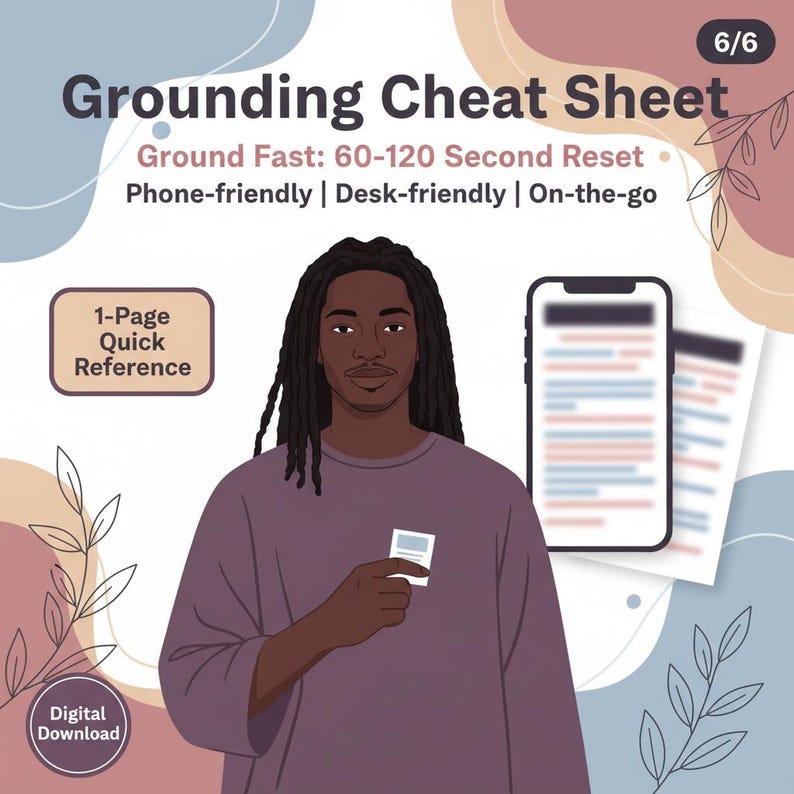 Grounding Cheat Sheet - Etsy