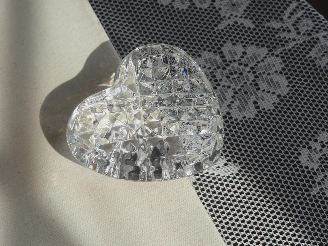 Waterford Crystal Heart Paperweight - Etsy