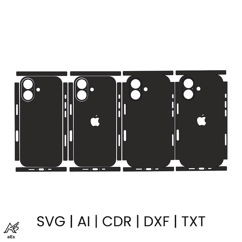 IPhone 17 Skin Cutting Template Svg Dxf Eps AI | Vinyl Wrap & Decal Cut ...
