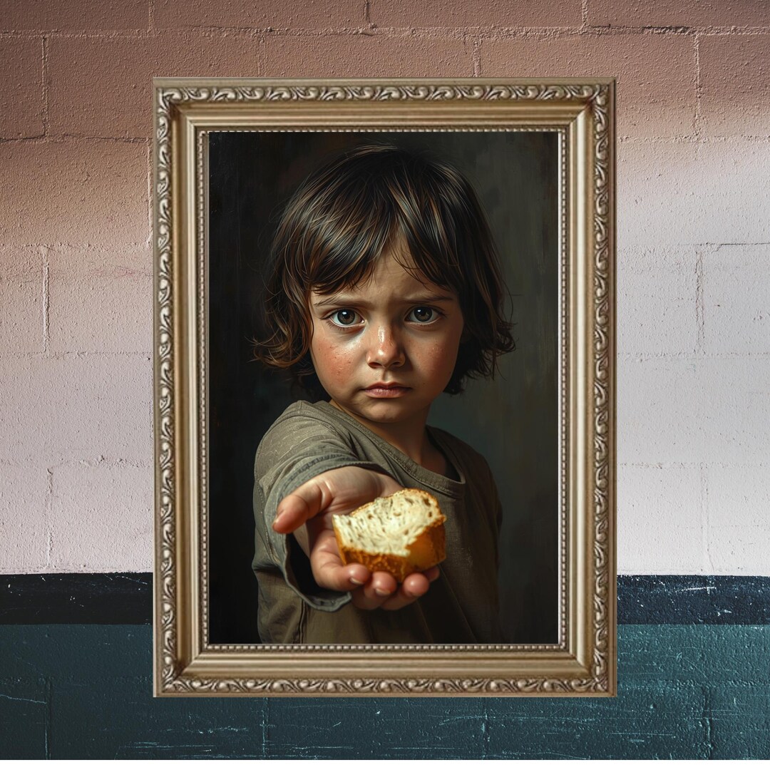 Emotional Kids Digital Art – Sad Children Scenes, Printable PDF & PNG ...