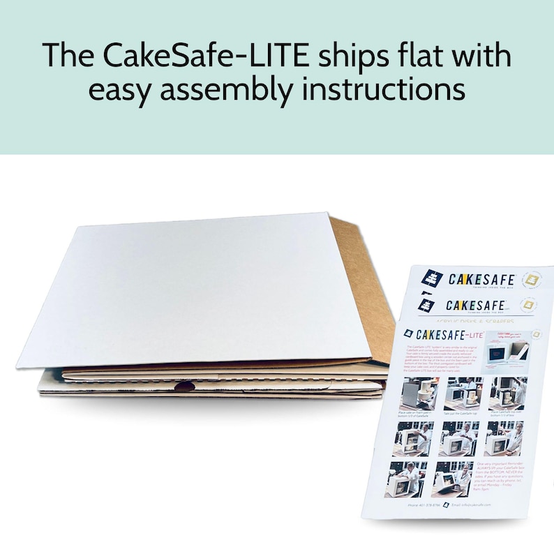 Cardboard Cakesafe-lite Cake Box / Cake Carrier - Etsy UK