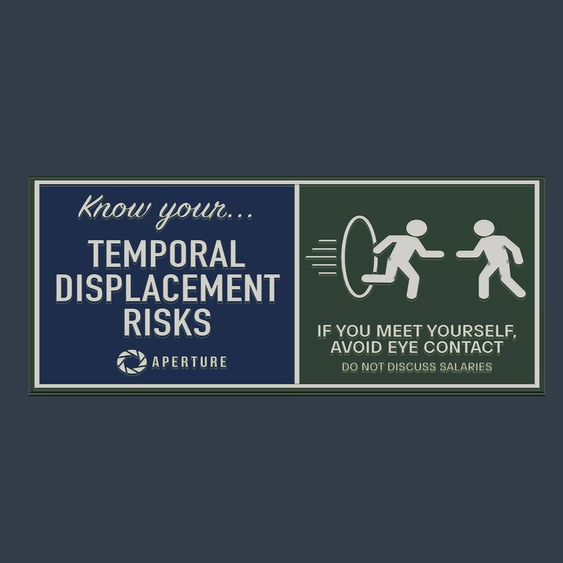 Portal-inspired Aperture Science Safety Sign (digital Print Files) - Etsy