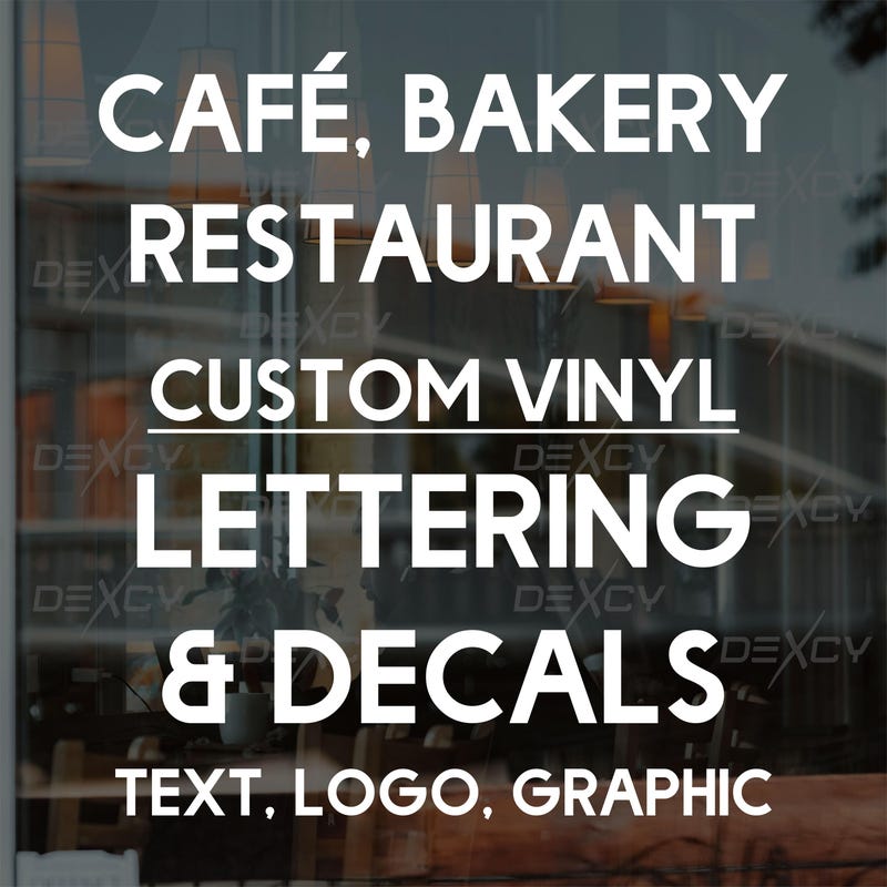 Coffee Shop Decals - Etsy