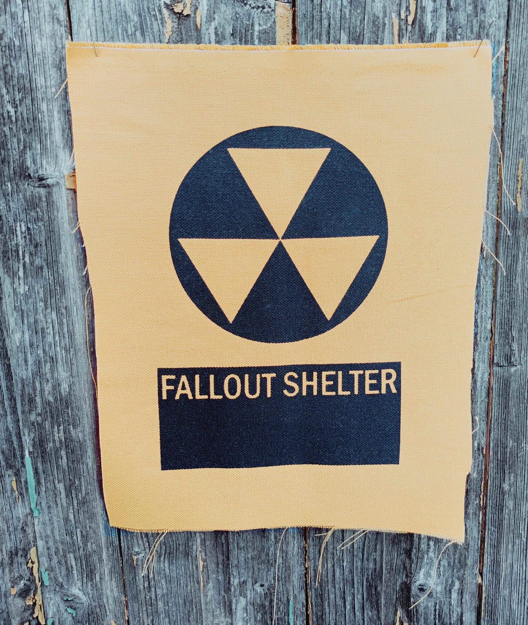 Fallout Shelter | 1950s Sign | Patch | Screenprint | DIY for Jackets ...