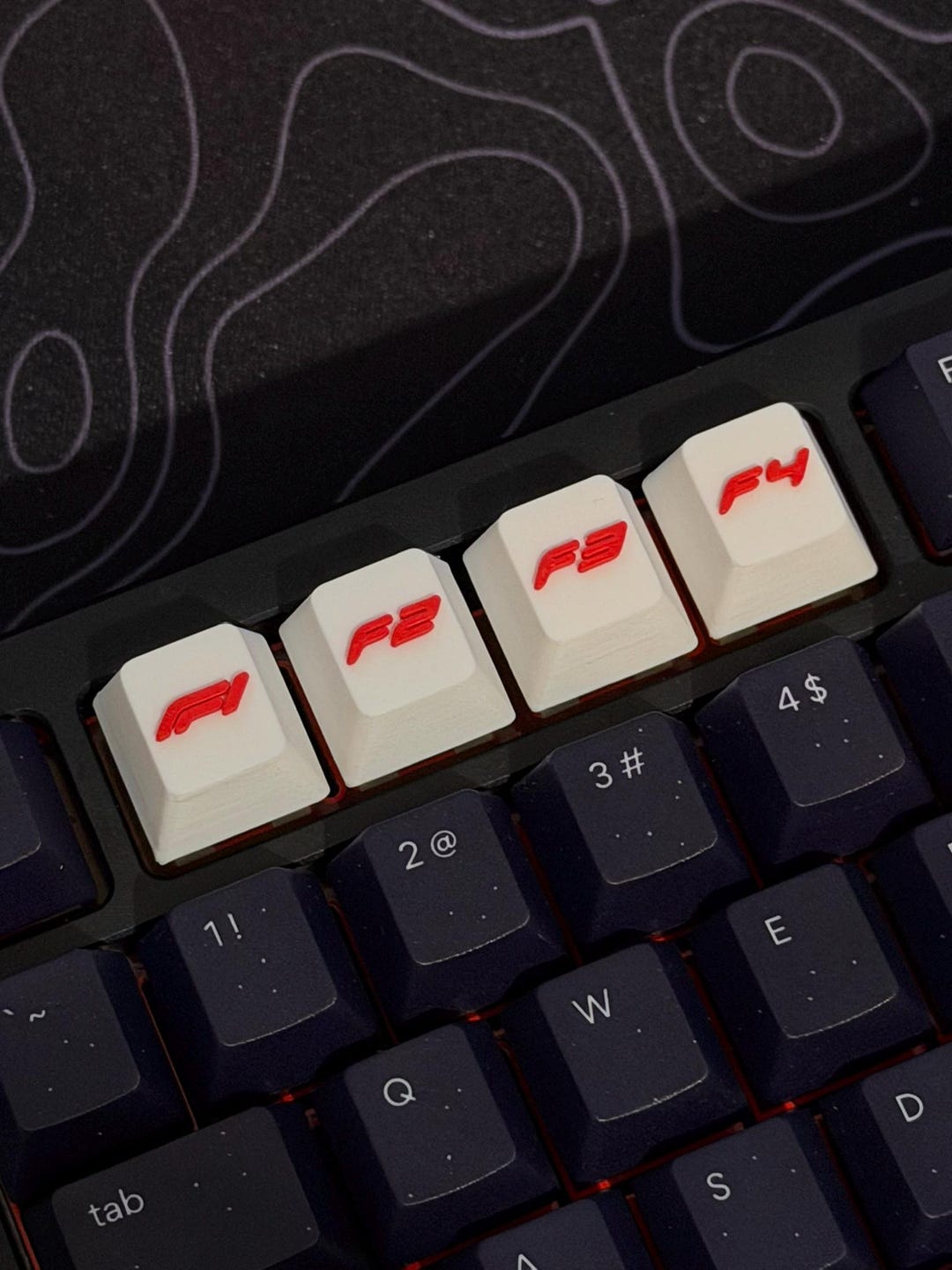 Formula 1 Keycaps F1/F2/F3/F4 for Mechanical Keyboard (cherry MX ...