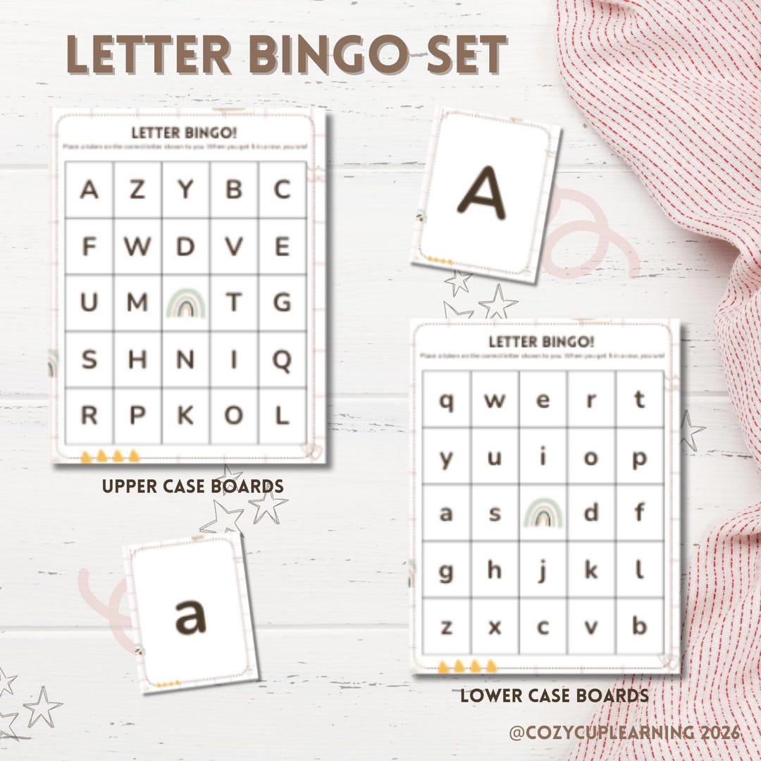 Alphabet Bingo Game | Letter Recognition Activity | Preschool ...