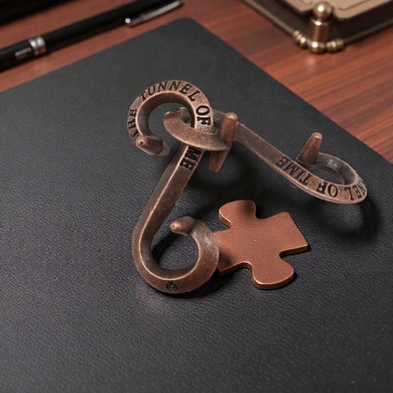 Metal S Lock Puzzle, Bronze Alloy Interlocking Desk Toy - Etsy