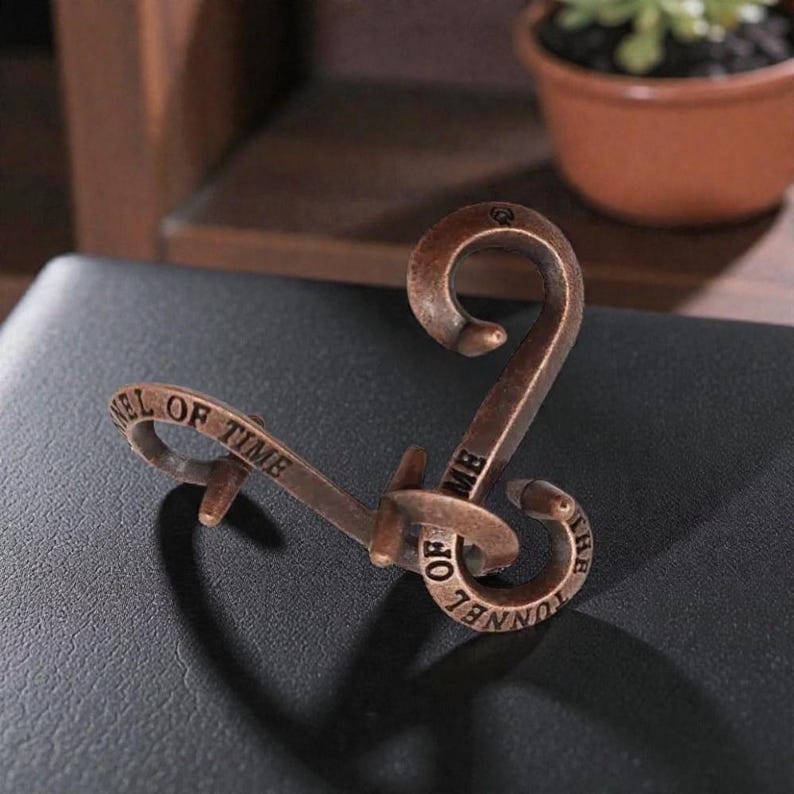 Metal S Lock Puzzle, Bronze Alloy Interlocking Desk Toy - Etsy