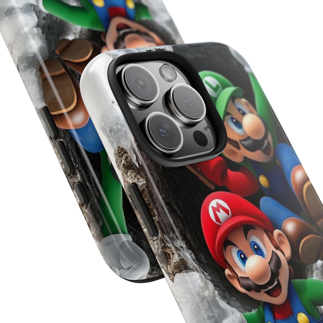 Mario and Luigi Phone Case | Tough Phone Cases - Etsy