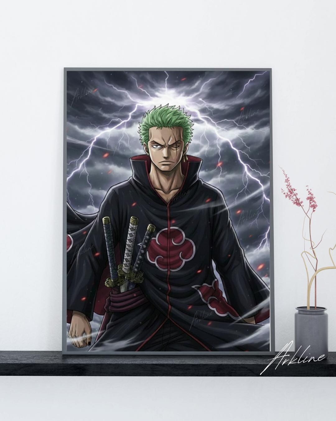 Zoro Wall Art Printable | Digital JPG File | Anime Room Decor | Instant ...