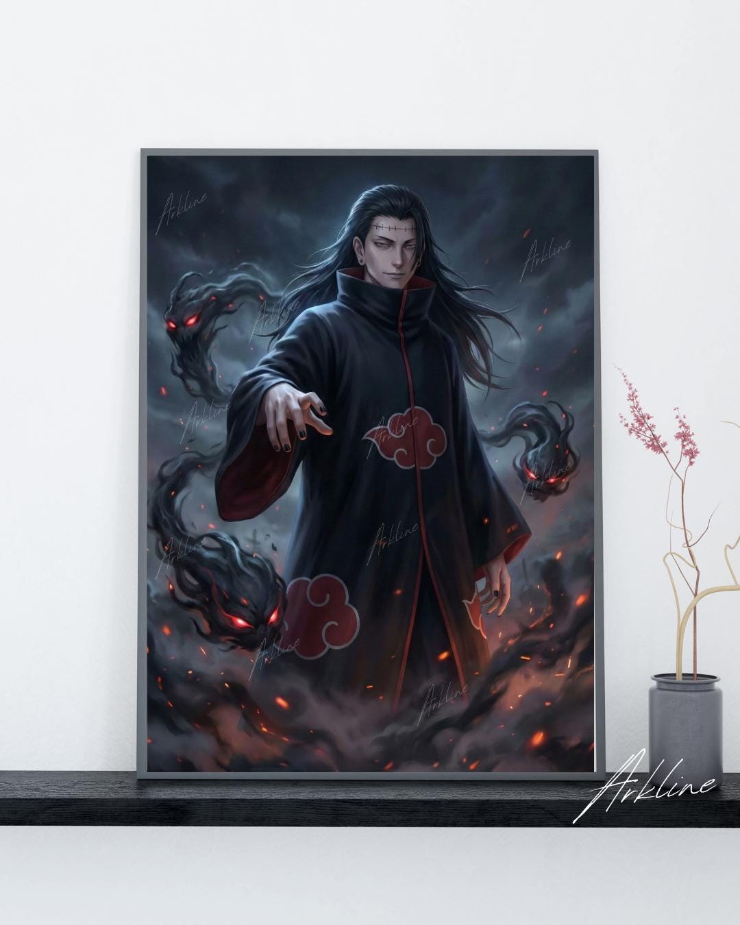 Akatsuki Kenjaku Wall Art Printable | Digital JPG File | Jujutsu Kaisen ...