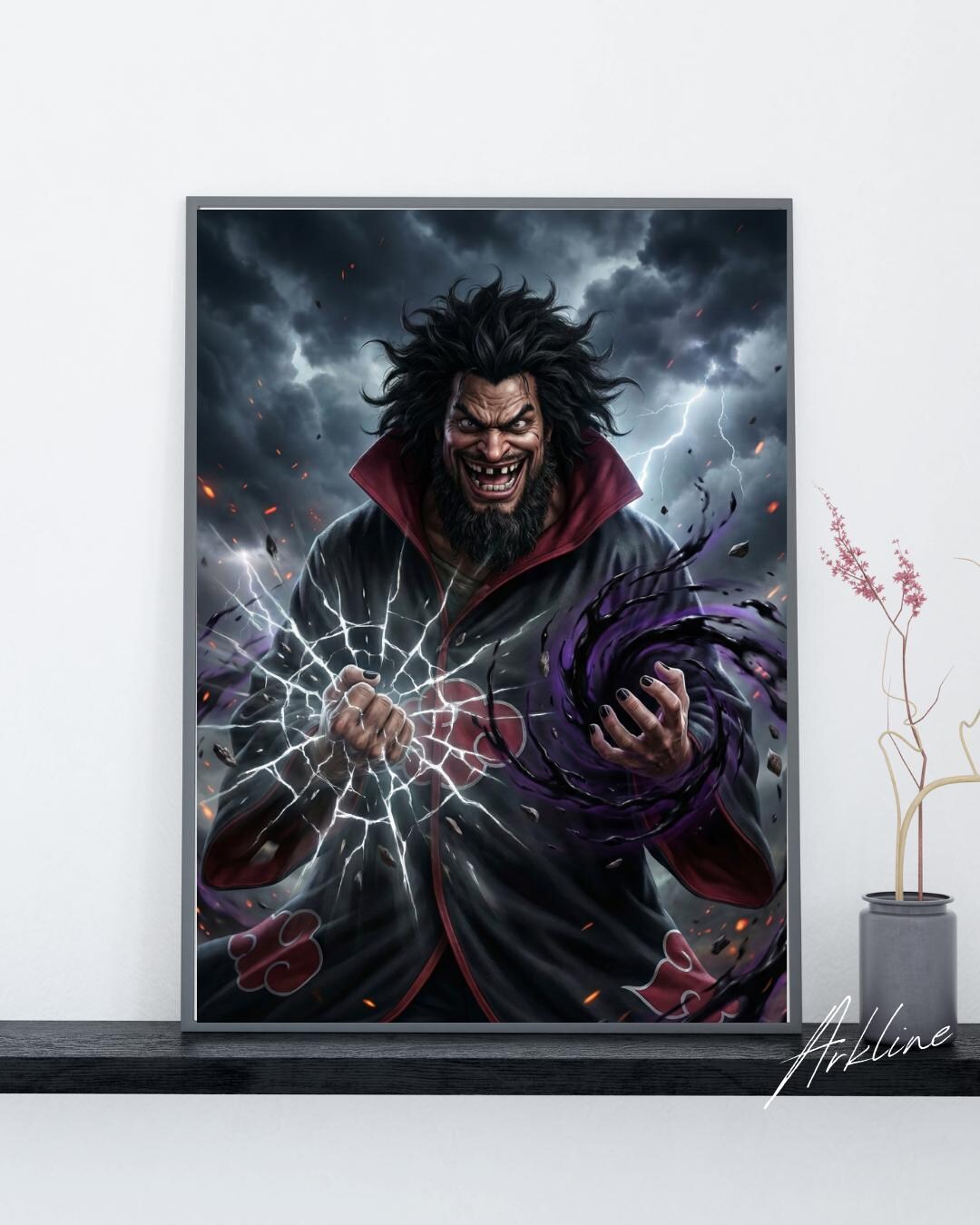 Blackbeard Wall Art Printable | Digital JPG File | Anime Room Decor ...