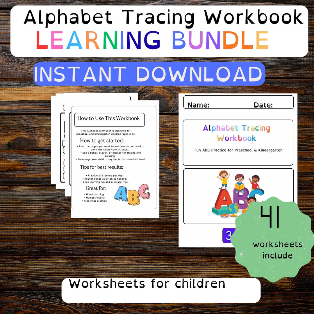 ABC Tracing Workbook for Kids | Alphabet Writing Practice | Printable ...