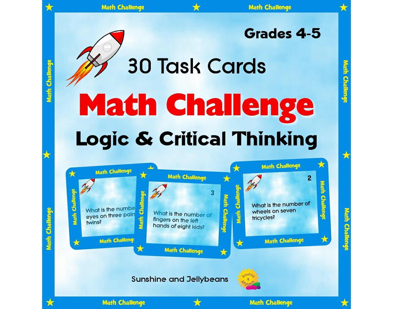 30 Task Cards - Math Logic & Critical Thinking Skills - Challenge ...