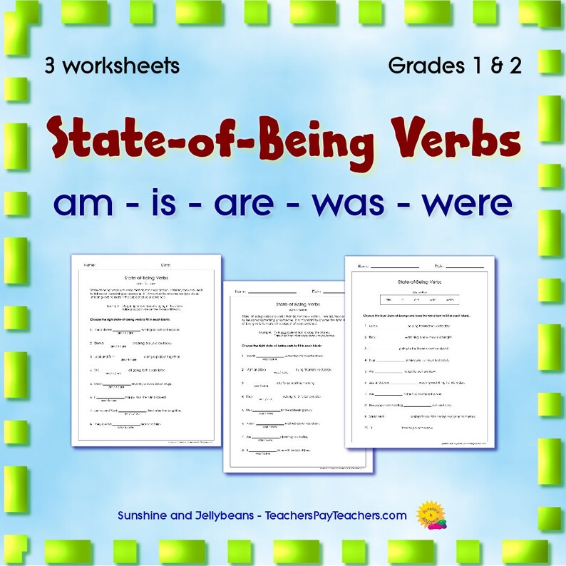 BUNDLE Verbs Recognizing & Using Them Grade 2 16 - Etsy México