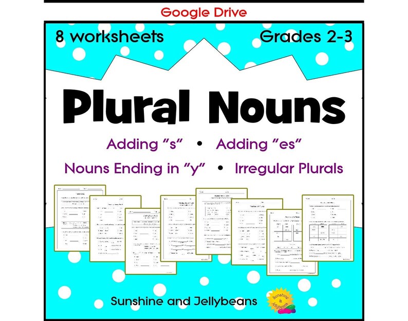 Plural Nouns, Regular Irregular - Parts of Speech, Writing Skills - No ...