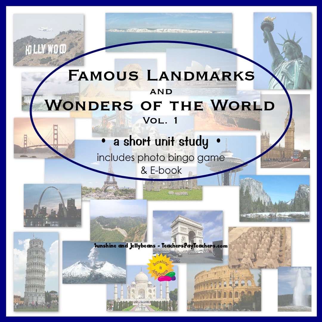 Famous Landmarks & Wonders of the World, Vol. 1 - Geography - Print, E ...