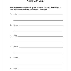 Action Verbs - Present and Past Tense - 3 Worksheets - Grades 1-2 ...