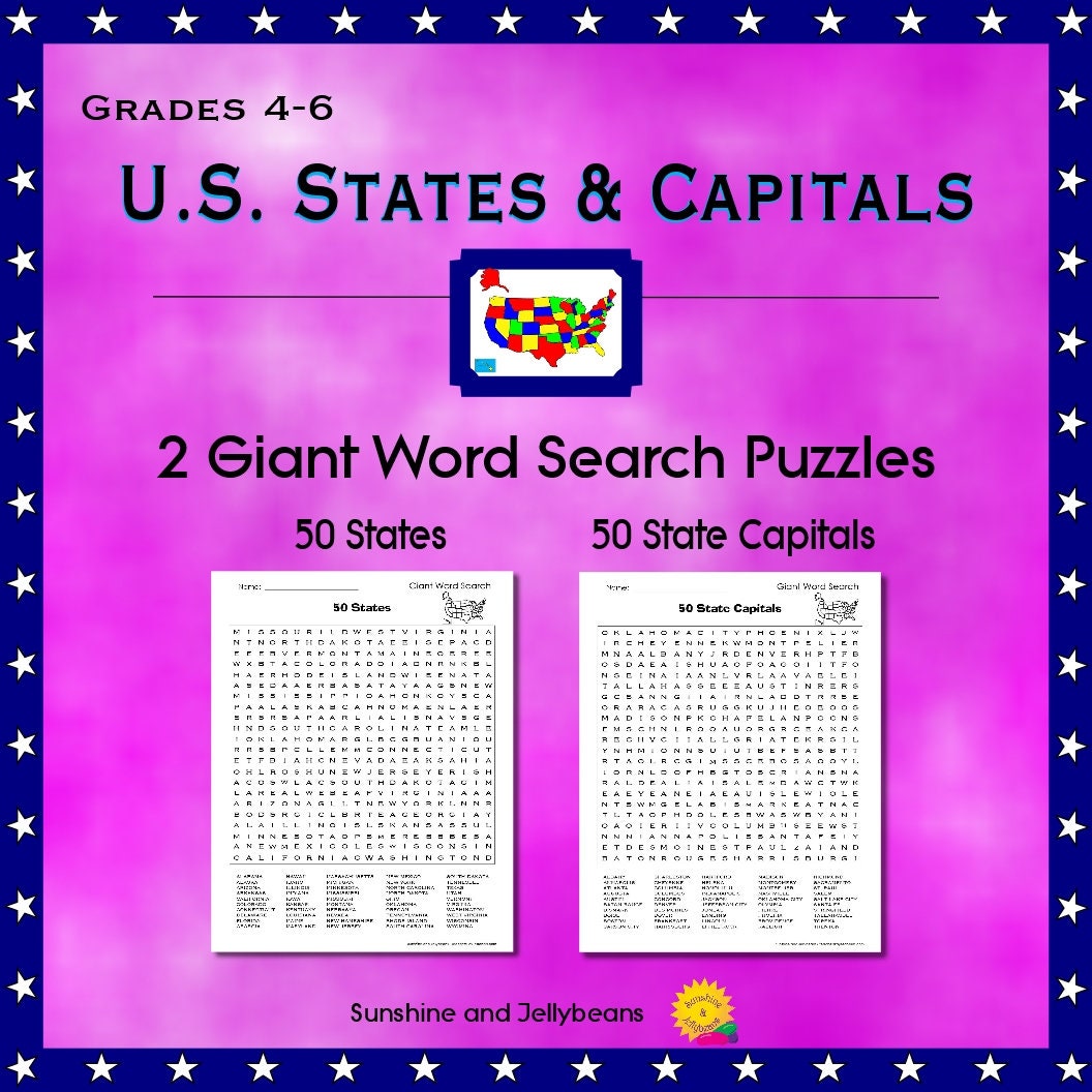 U.S. States and Capitals Bundle - Maps, Worksheets, Flash Cards, Bingo ...