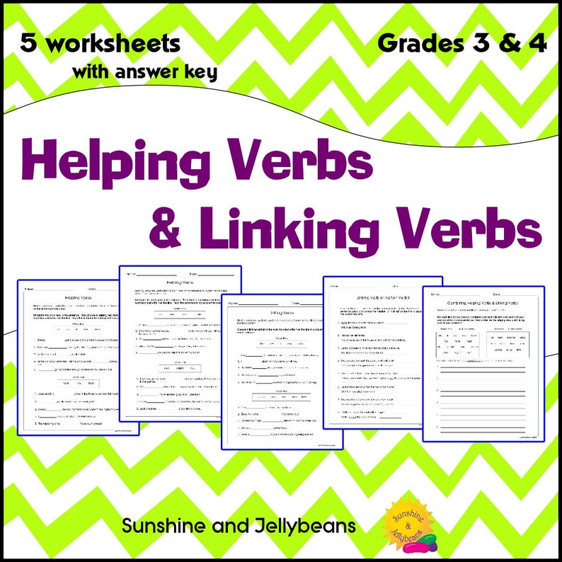 Verbs & Verb Tenses - Grade 3 BUNDLE - 17 Worksheets - Great Practice ...