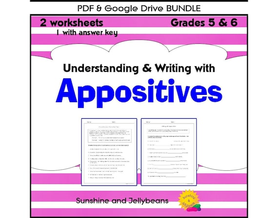 Appositive Worksheets