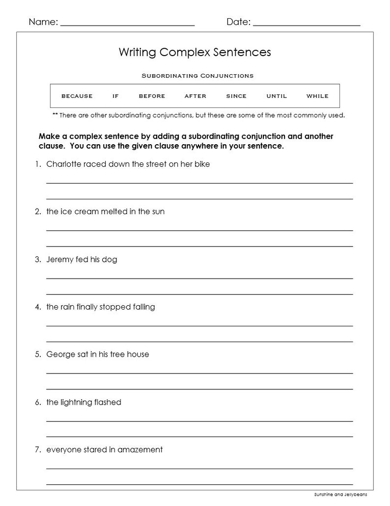 Coordinating Subordinating Conjunctions, FANBOYS - Parts of Speech ...