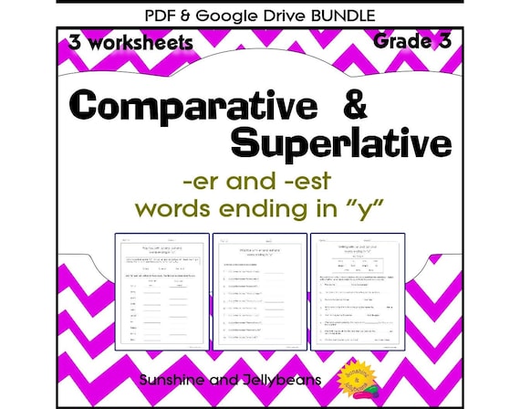 Comparative Adjectives Anchor Chart