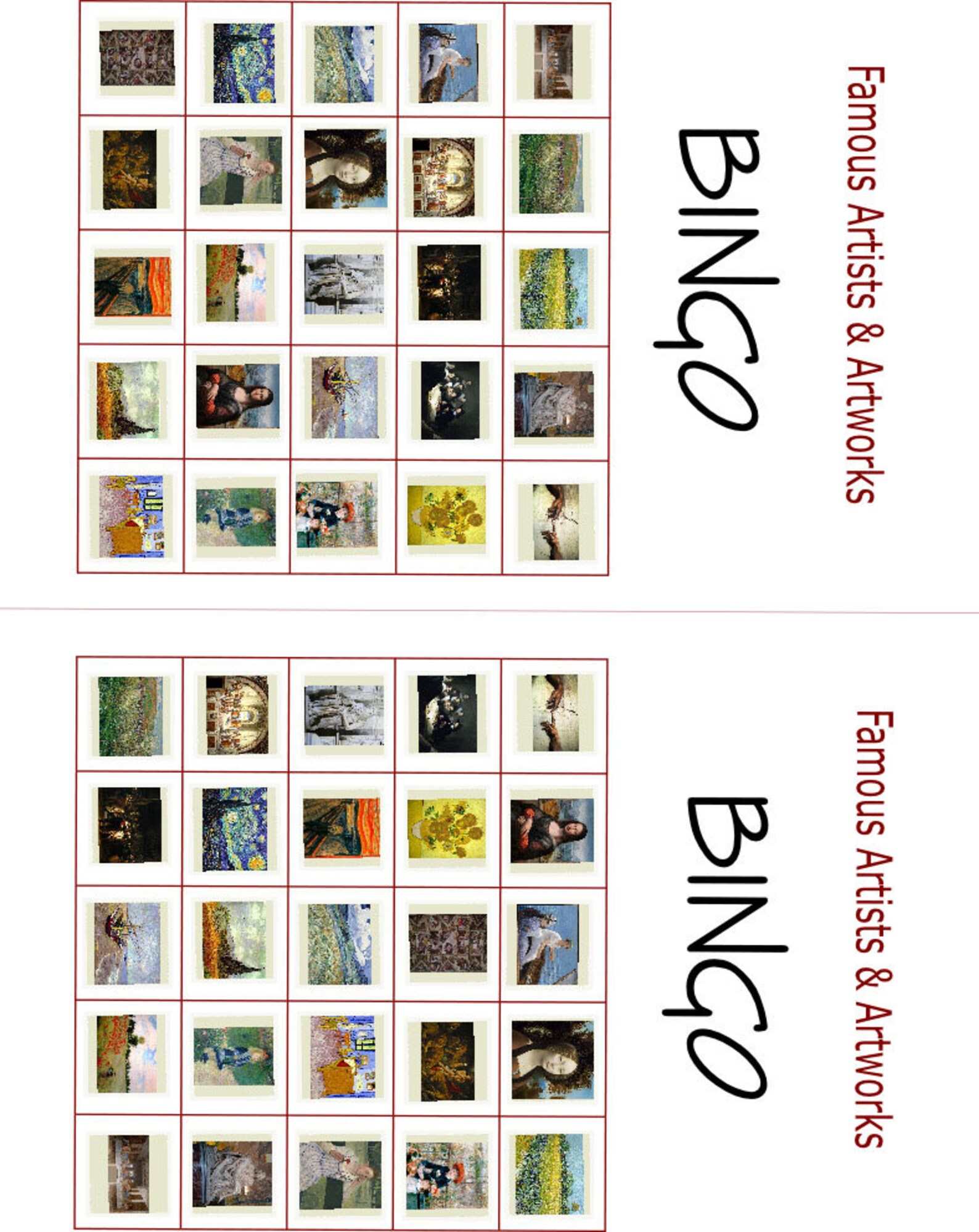 Famous Artists & Artwork - Art History - Art Appreciation Unit Study ...