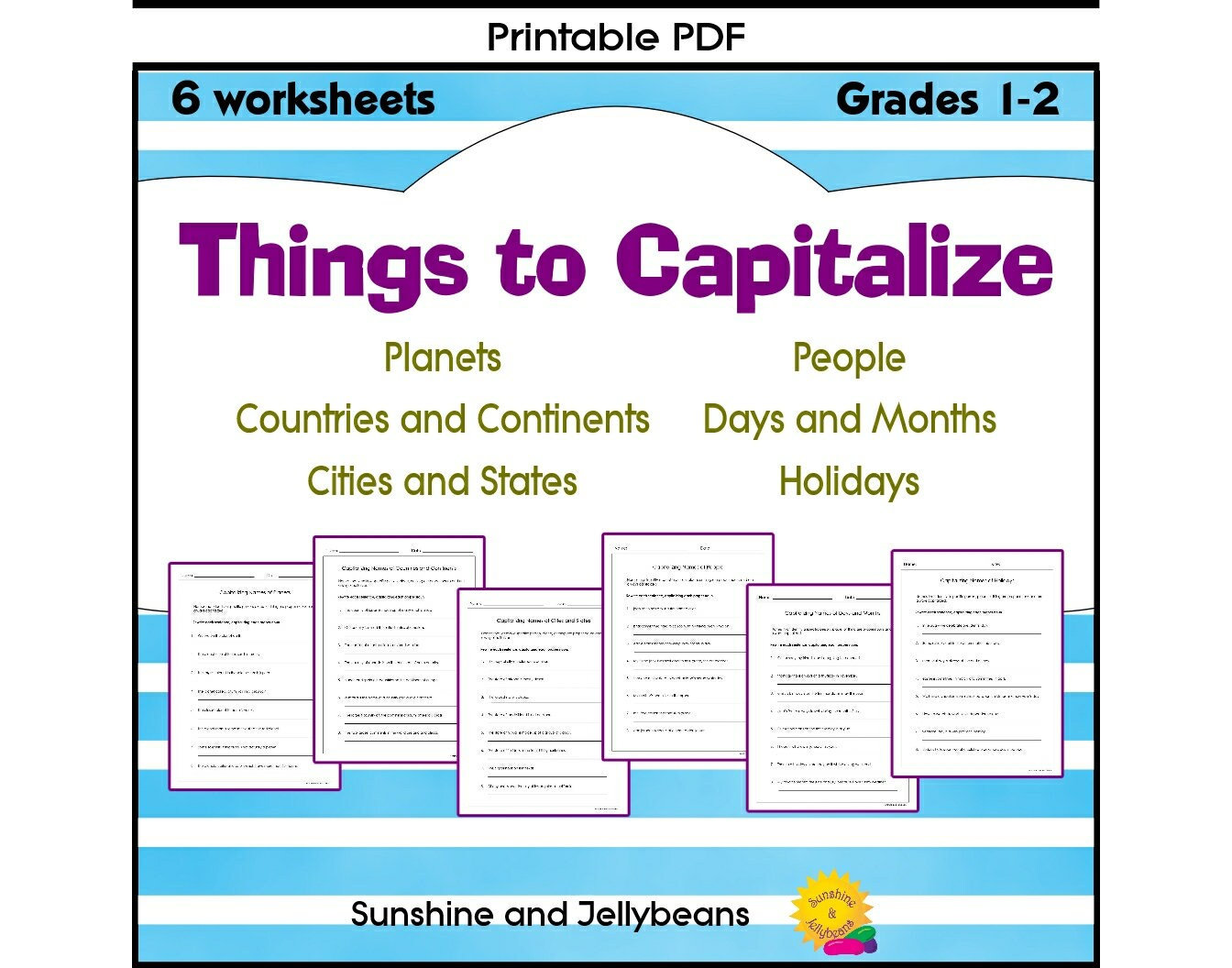 Things to Capitalize - Parts of Speech, Proper Nouns, Writing, Grammar ...