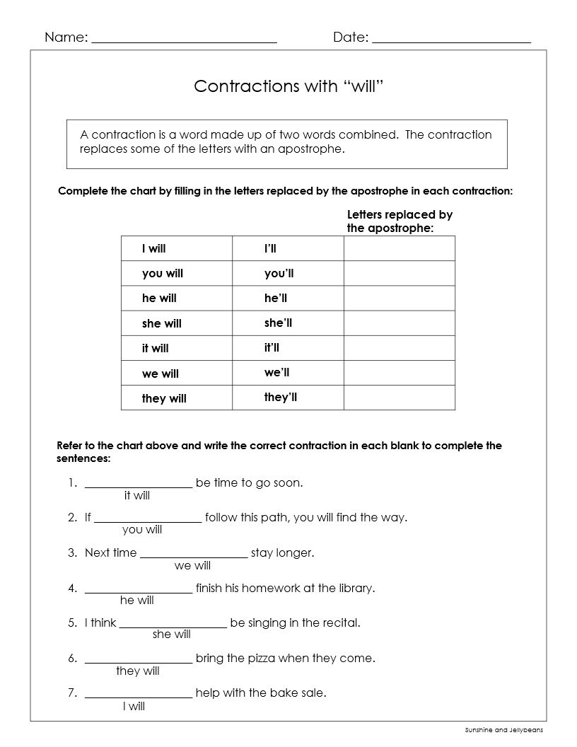 66 Contractions 31 Worksheet Pages Scaffolded Grades 3-4-5 CCSS Pdf ...