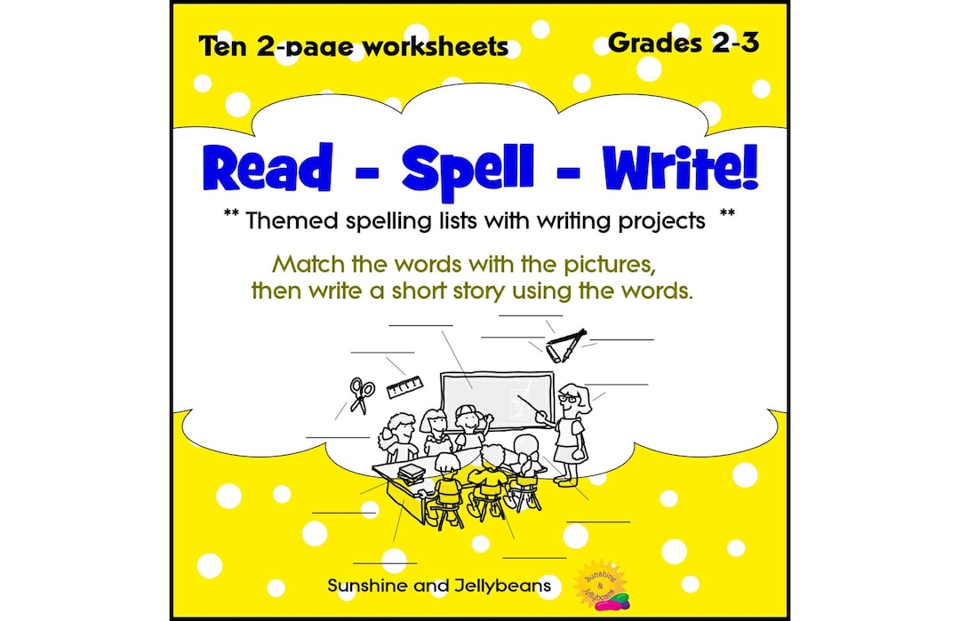 Read-spell-write! - Themed Spelling Lists and Writing Activity - Grades ...