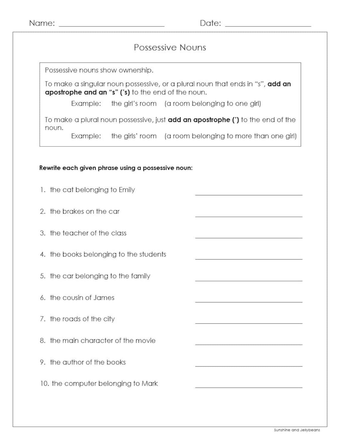 Types of Nouns: Abstract, Concrete, Possessive, Plural, Irregular ...