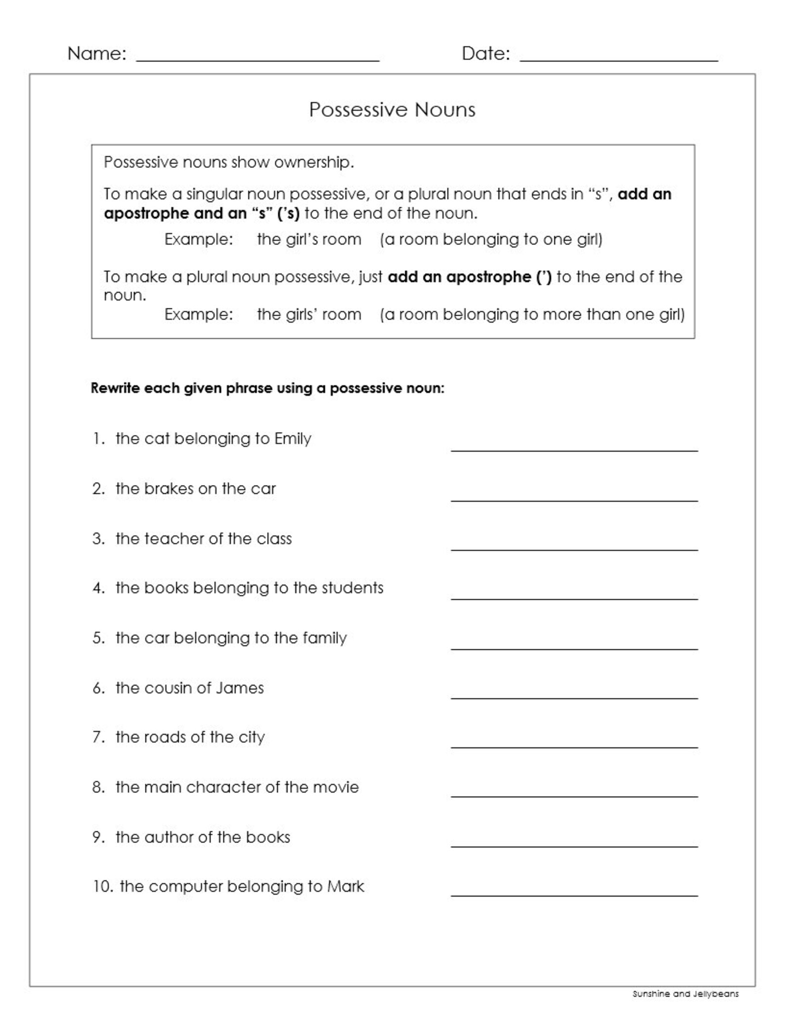 Types of Nouns: Abstract, Concrete, Possessive, Plural, Irregular ...
