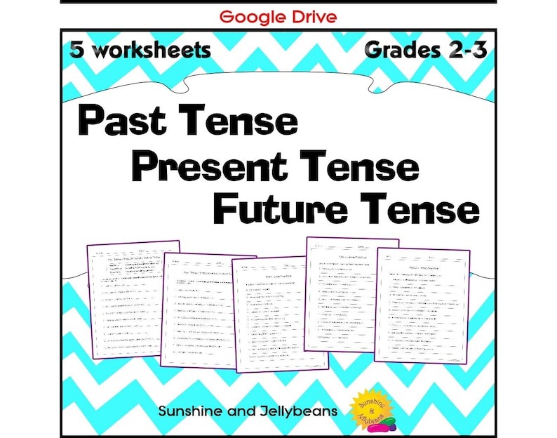Past, Present and Future Tenses - 5 Verb Worksheets - Grades 2-3 - CCSS ...
