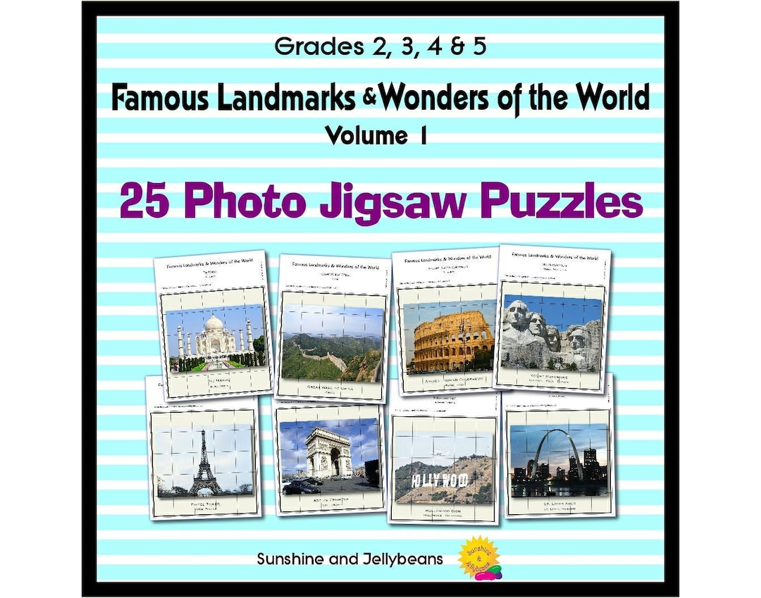 Famous Landmarks and Wonders of the World - 25 Photo Jigsaw Puzzles ...