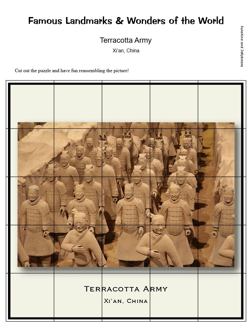 Famous Landmarks and Wonders of the World 25 Photo Jigsaw Puzzles ...