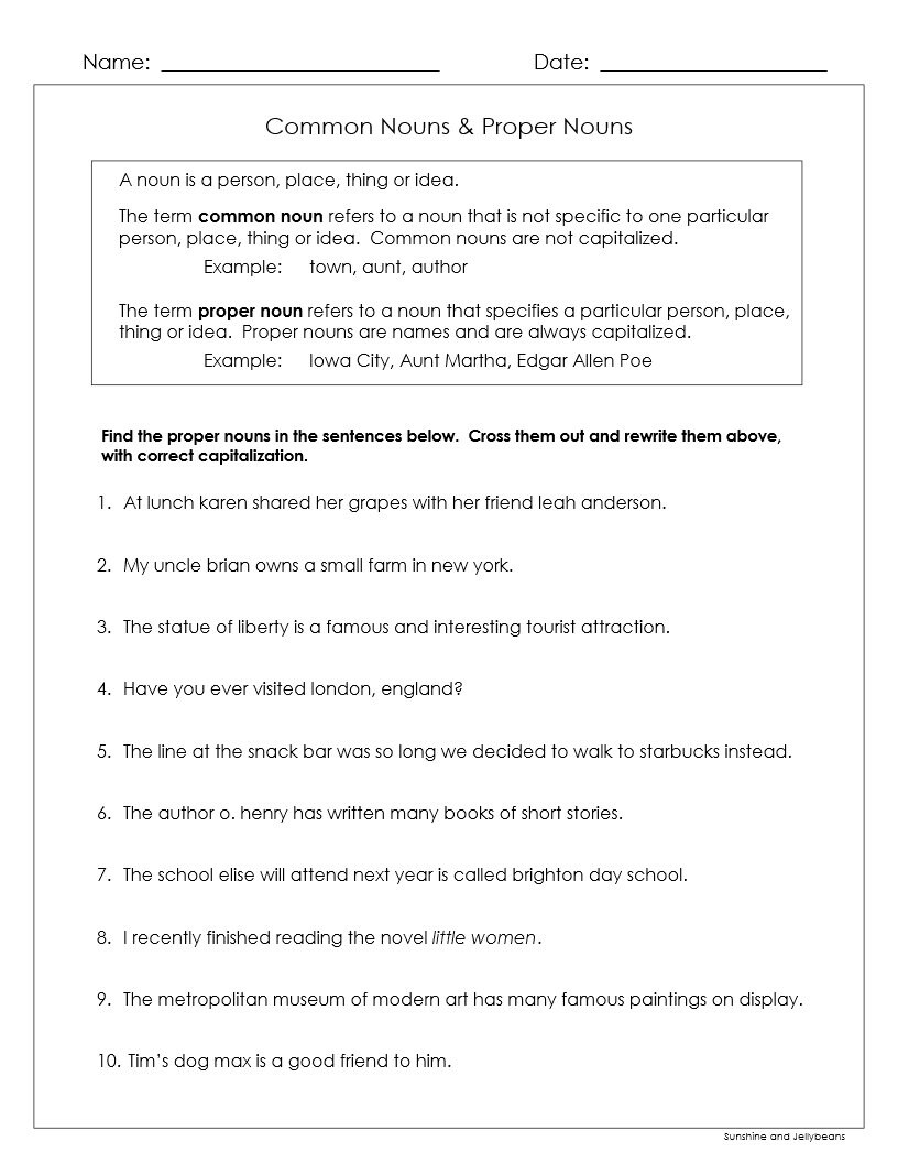 Types of Nouns: Abstract, Concrete, Possessive, Plural, Irregular ...