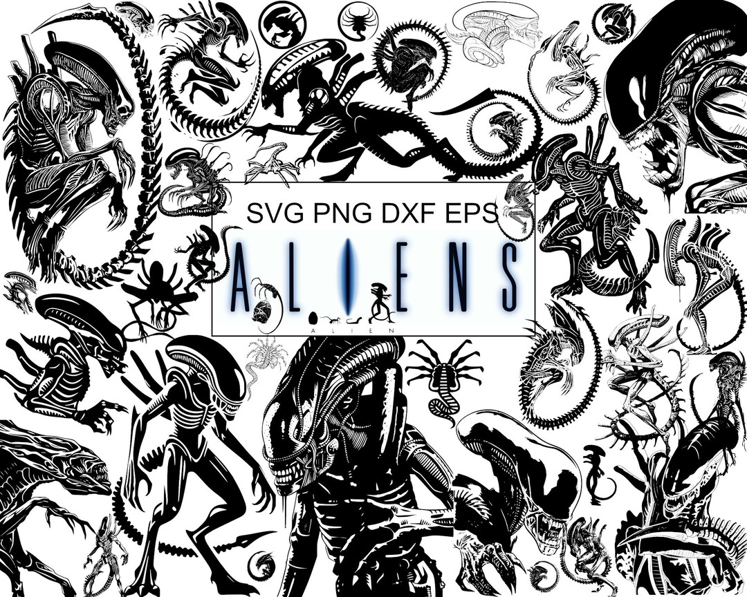 48 SVG Alien Mega Bundle | Extraterrestrial Creatures, Ufos, Space Sci ...