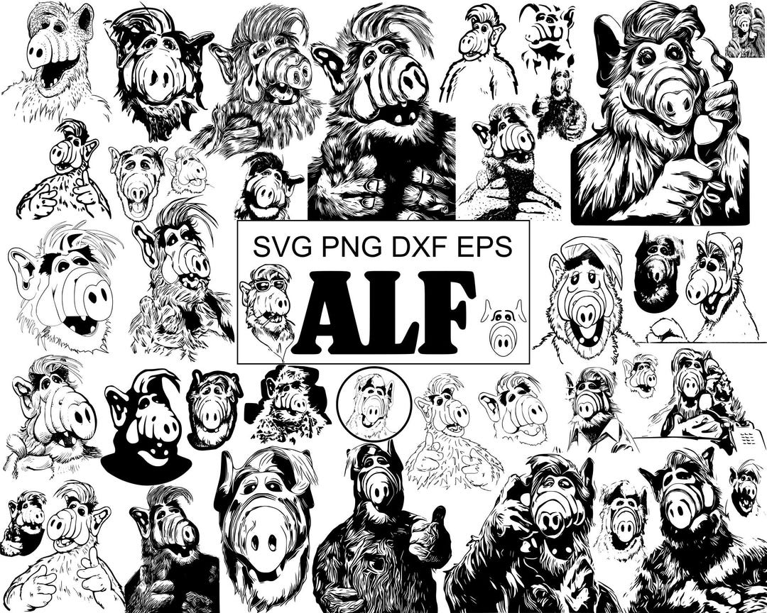 41 SVG Alf Furry Alien Sitcom Character TV Series Tanner Family Classic ...
