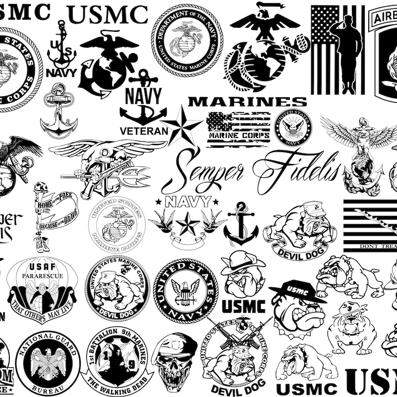 Marine Logo for Engraving - Etsy