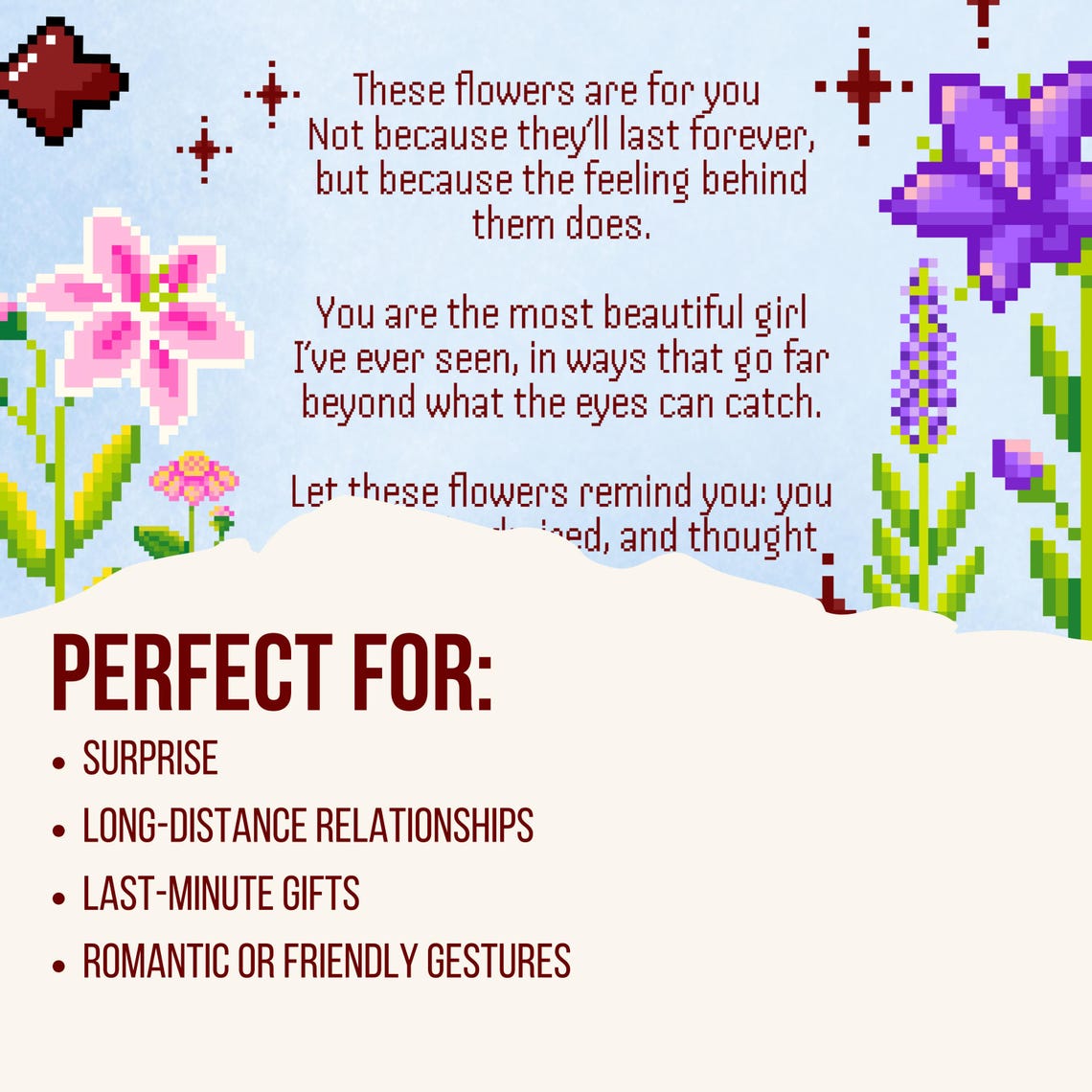 Interactive Customizable Digital Love Website Virtual Gift for ...