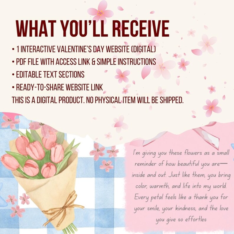 Interactive Valentine's Day Website | Canva Template | Digital Gift for ...